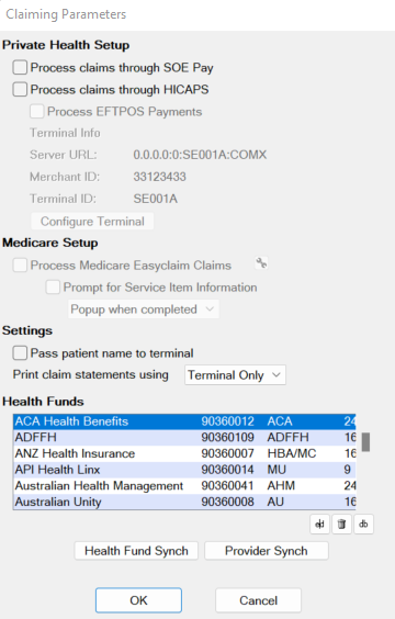 HICAPS Trinity terminal configuration – EXACT Help Centre