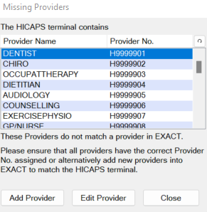 HICAPS Trinity terminal configuration – EXACT Help Centre
