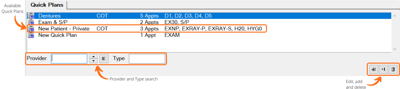 Quick Plans – EXACT Help Centre