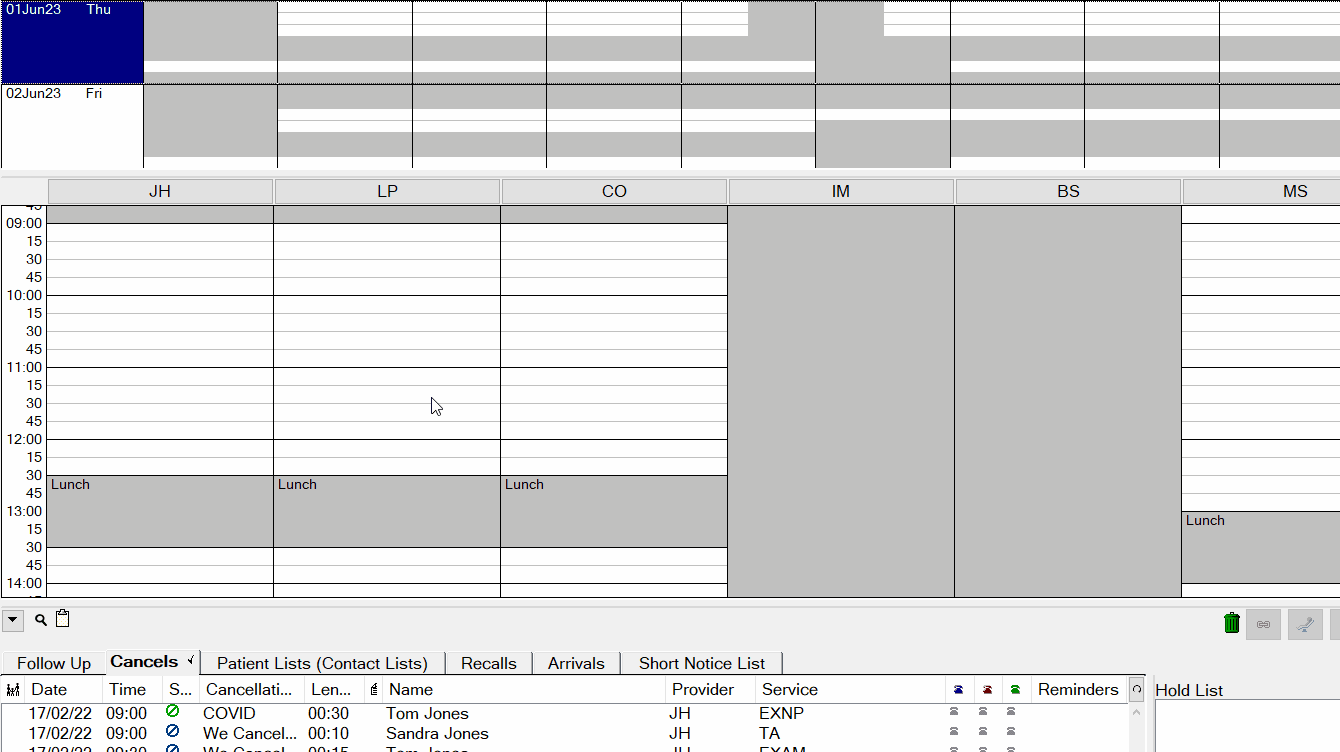Linking appointments to a course of treatment – EXACT Help Centre