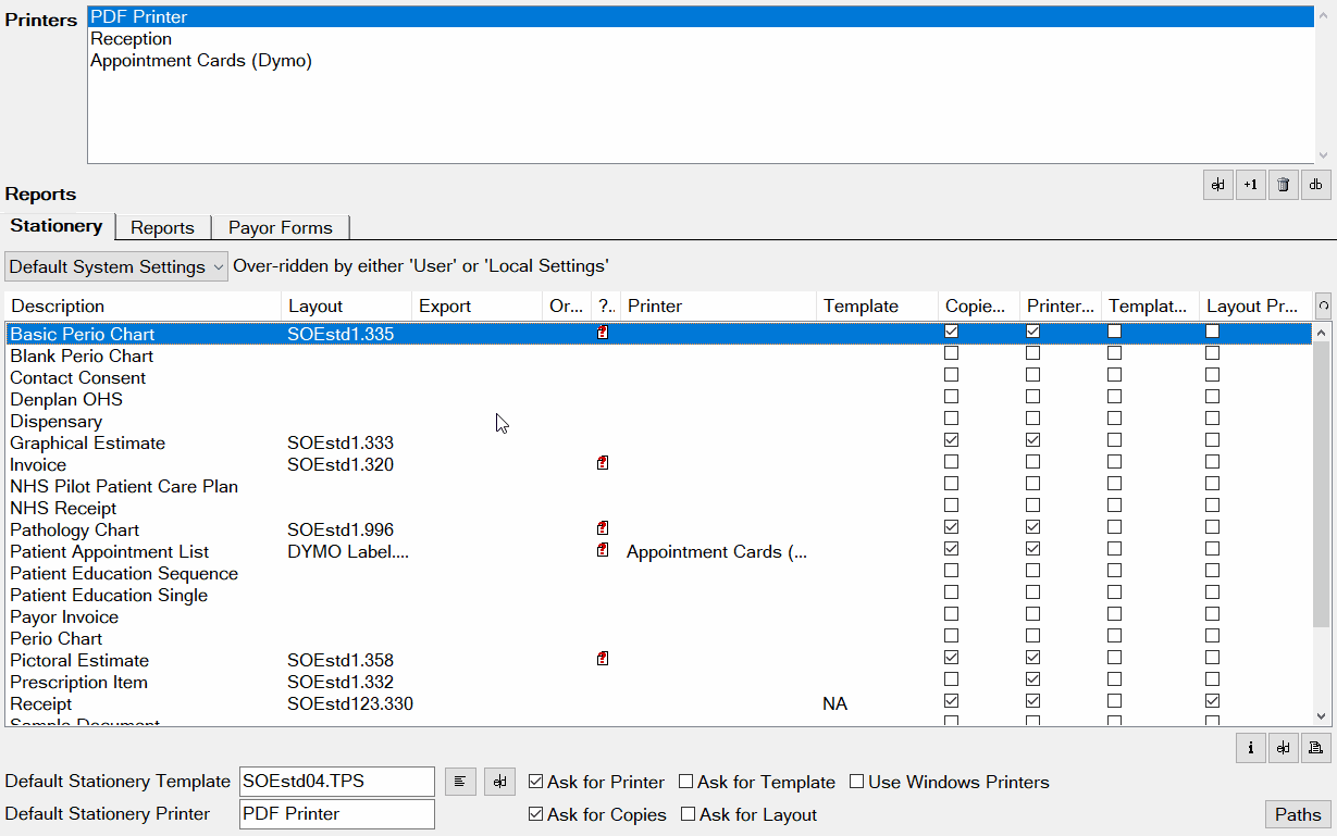 Configuring a Printer – EXACT Help Centre