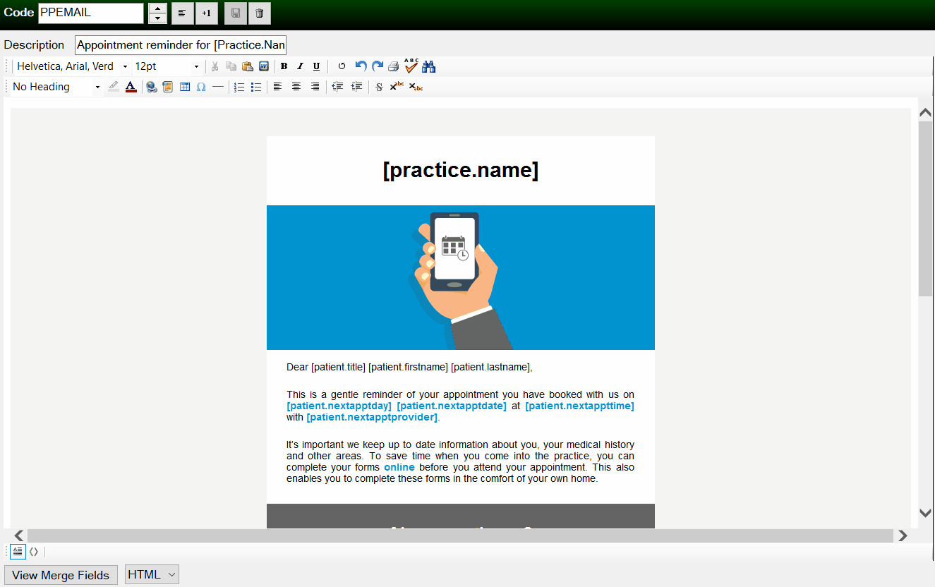 Create Editing Email Templates EXACT Help Centre