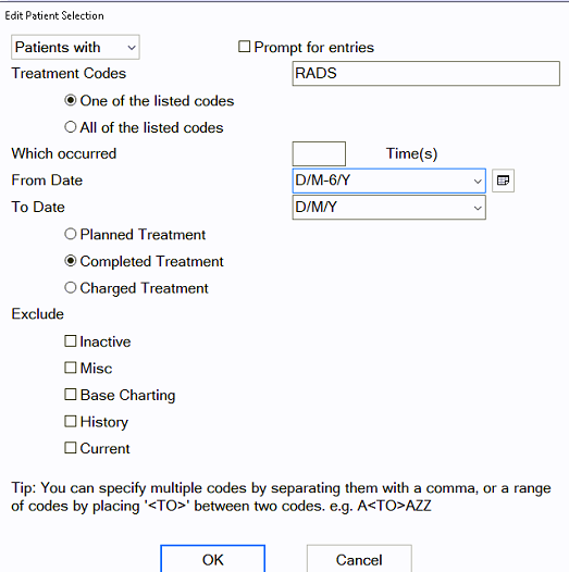 X-ray grade audit report (custom screen) – EXACT Help Centre