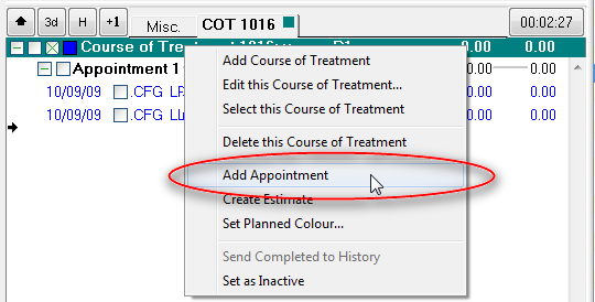 Charting Treatment – EXACT Help Centre